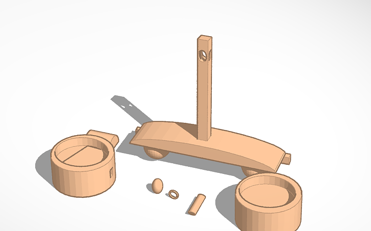 3D design balance scale - Tinkercad