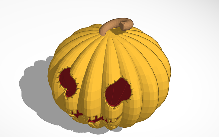 3D design Pumpkin for Halloween | Tinkercad