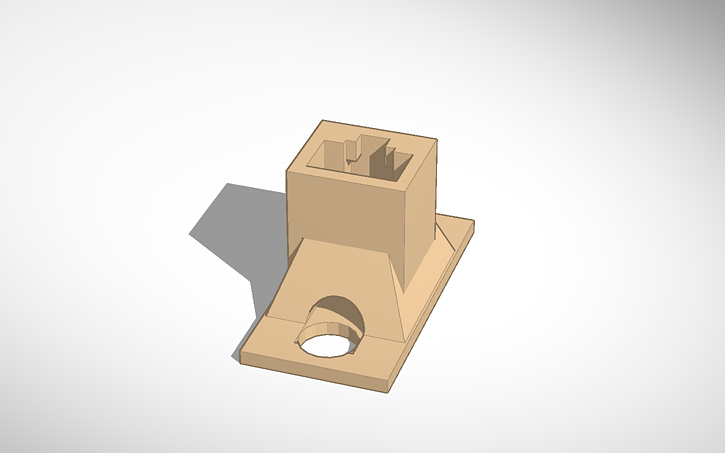 3D design Ethernet Dummy Port Mount - Tinkercad