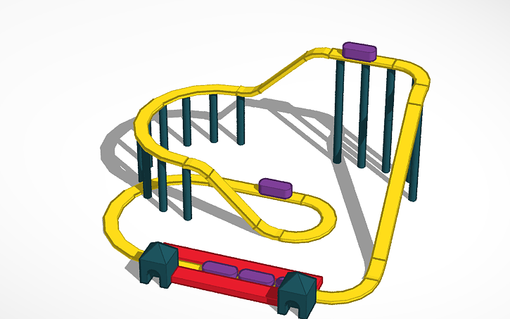 3d Design Montaña Rusa Maria Jose Flórez Tinkercad
