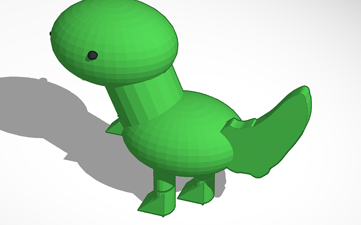 3D design dinosaur - Tinkercad