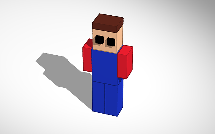 3D design Mario Minecraft Model - Tinkercad