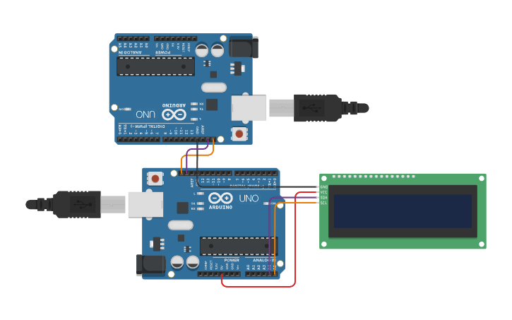 Circuit Design Assignment1twoarduinoswithlcd Tinkercad