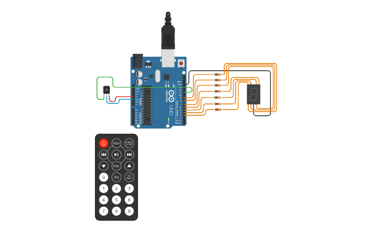 Circuit design Control Remoto IR 03 | Tinkercad