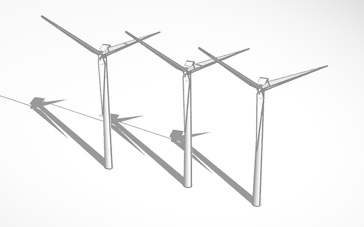 3D design Wind turbine - Tinkercad