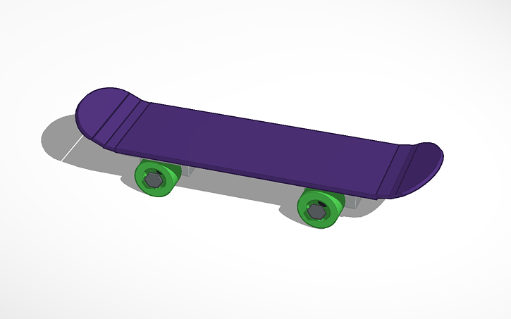 3D design Mini Skateboard - Tinkercad
