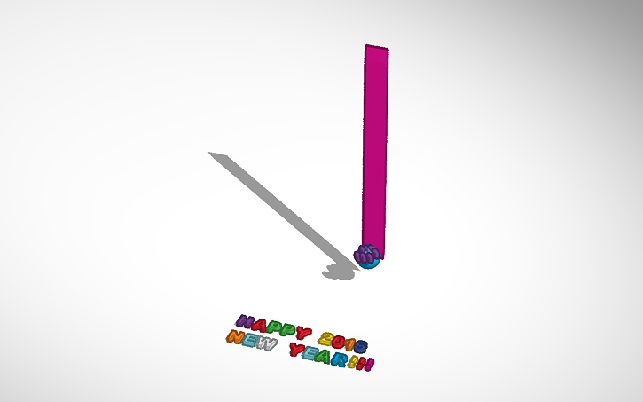 3D design ball drop 2016 | Tinkercad