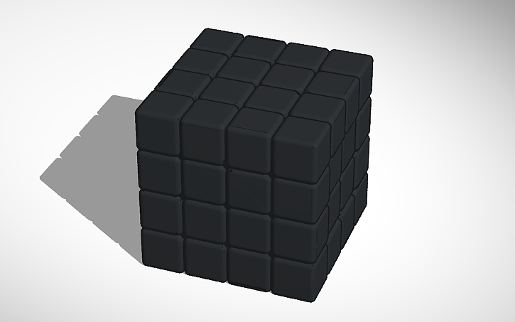 3D design 4X4 RUBIK'S CUBE 1 (TheOnlyFunctionalDesignOnTinkerCad ...