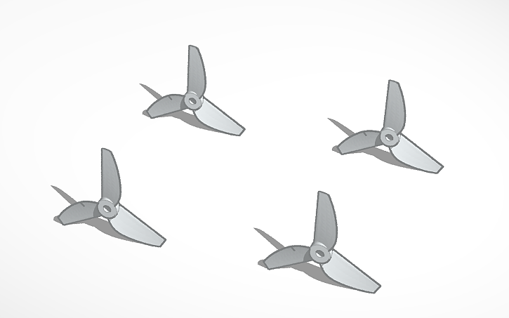 3D design 45mm drone props for pavo pico - Tinkercad