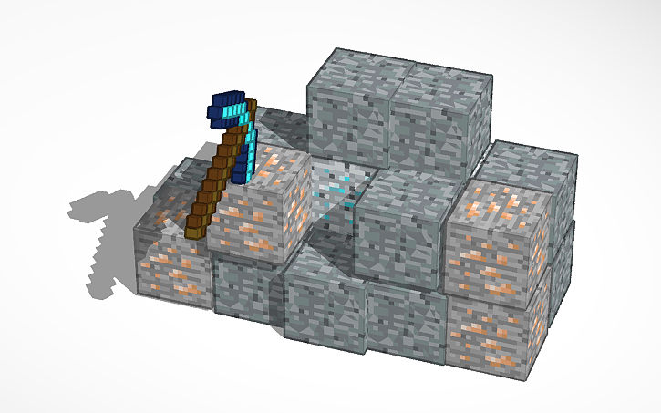 3D design minecraft Mine | Tinkercad