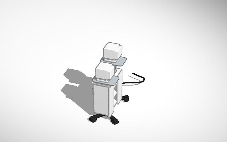 3D design medical monitor remix - Tinkercad