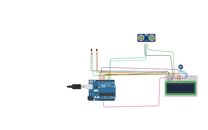 Circuit design 123120029_dianti fadilla_sensor jarak - Tinkercad Circuit design 123120029_dianti fadilla_sensor jarak - Tinkercad