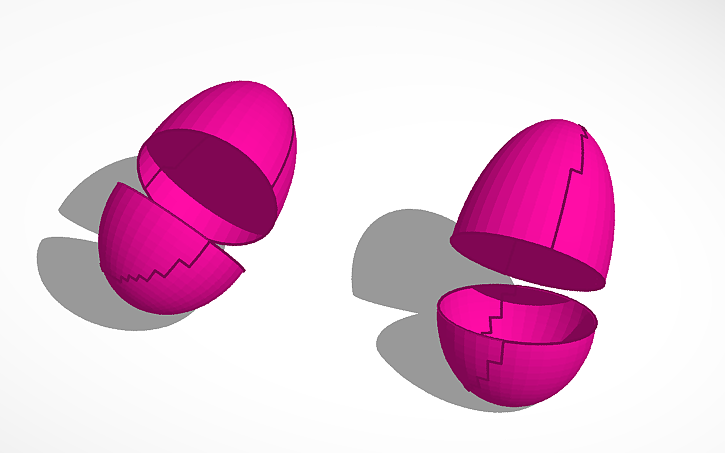 3D design easter egg - Tinkercad