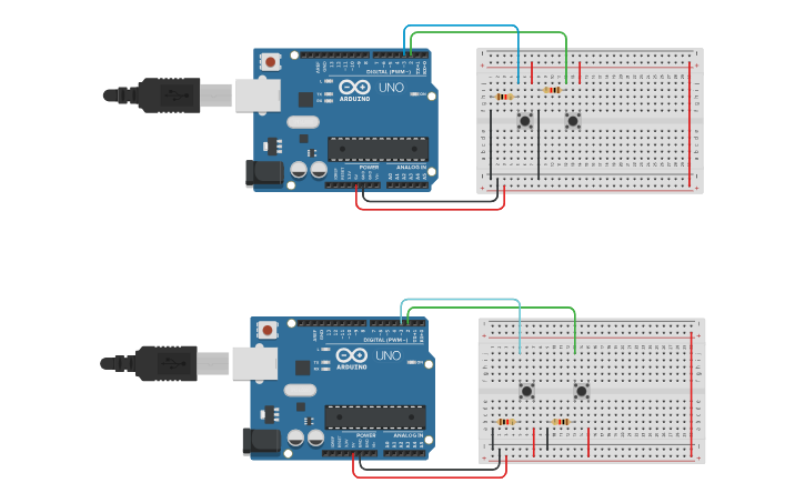 Circuit design 3a Push pull - Tinkercad