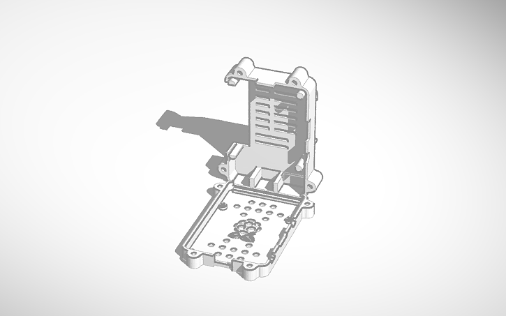 3D design Raspberry Pi 3 dinrail Case KG - Tinkercad