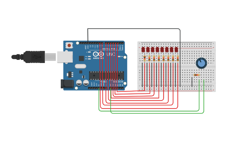 Circuit Design Potentiometer Tinkercad