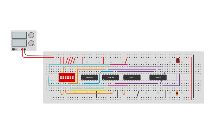 Circuit design Multiplexer - Tinkercad
