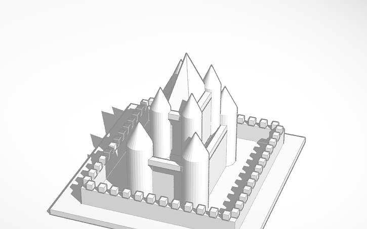 3D design Charles_V's_castle | Tinkercad