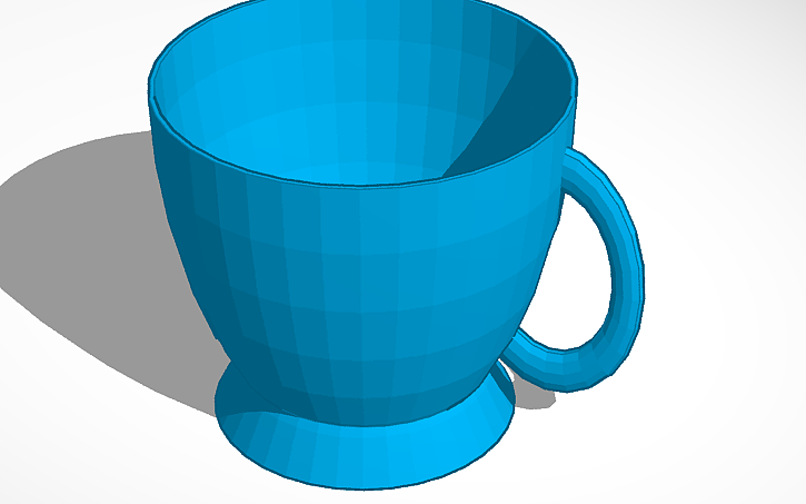 3D design Tea Cup - Tinkercad