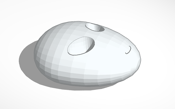 3D design Alien Head Gamepiece - Tinkercad