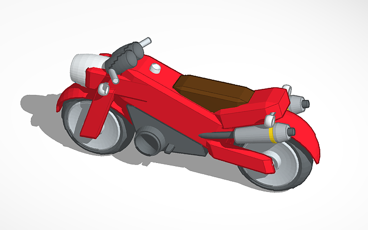 3D design MOTORCYCLE - Tinkercad
