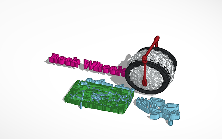 3D design Rock Wheele - Tinkercad