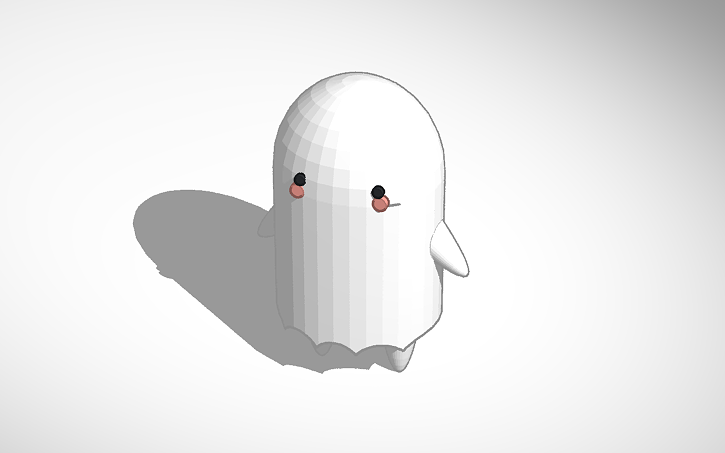 3D design Ghost Chibi - Tinkercad