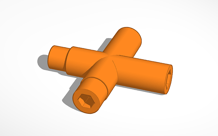 3D design 4-1 socket tool complete - Tinkercad