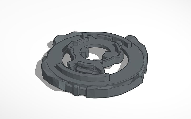 3D design Siphon v1 (Reverse Lock Chassis) (Beyblade Burst Sparking ...