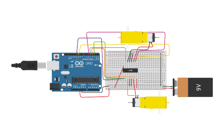 Circuit design Prática 7 | Tinkercad