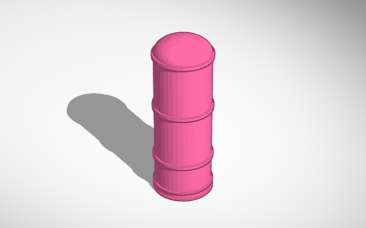 3D design Stainless Steel Storage Tank - Tinkercad