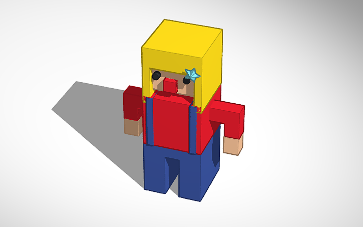 3D design square person - Tinkercad