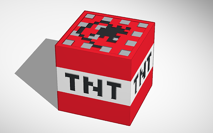 3D design TNT Block - Tinkercad