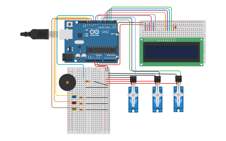 Circuit design Medical Reminder System - Tinkercad