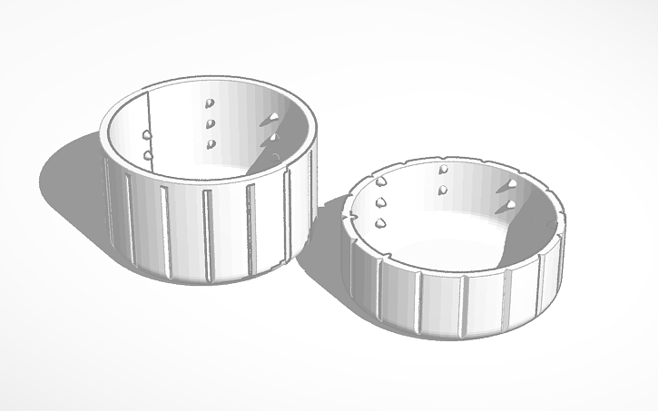 3D design Large Water Bottle Cap - Tinkercad