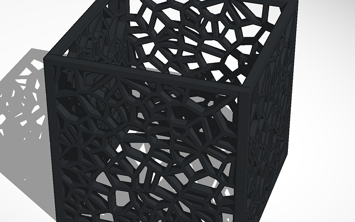3d Design Voronoi Cube Tinkercad