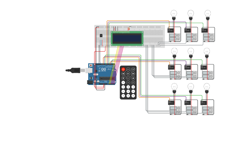 Circuit design PI20200707ADS - Arduino Lamps (IMEPAC) - Tinkercad