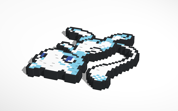 3D design Shiny Mew Pixels - Tinkercad