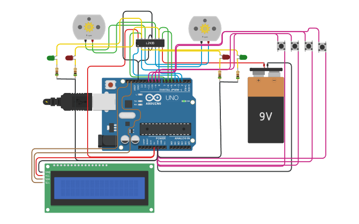 Circuit design RRR123 | Tinkercad