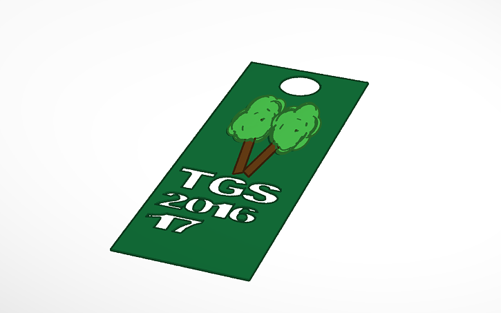 3D design tgs book mark | Tinkercad