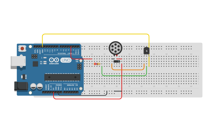 Circuit Design Arduíno Motor Dc Tinkercad