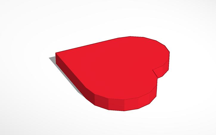 3D design love heart | Tinkercad