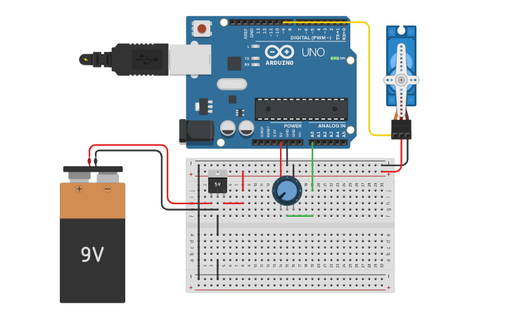Circuit design Application 11 - Tinkercad