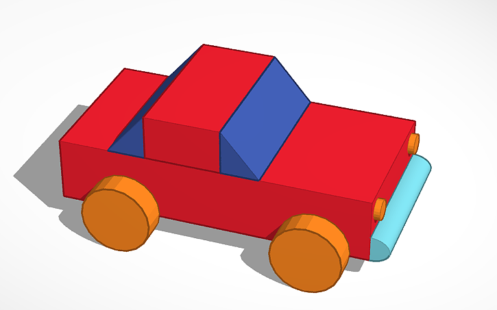 3D design carro - Tinkercad