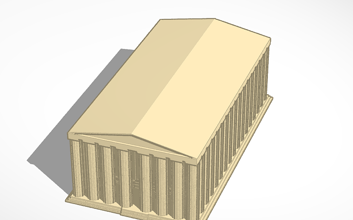 3D design Parthenon - Tinkercad