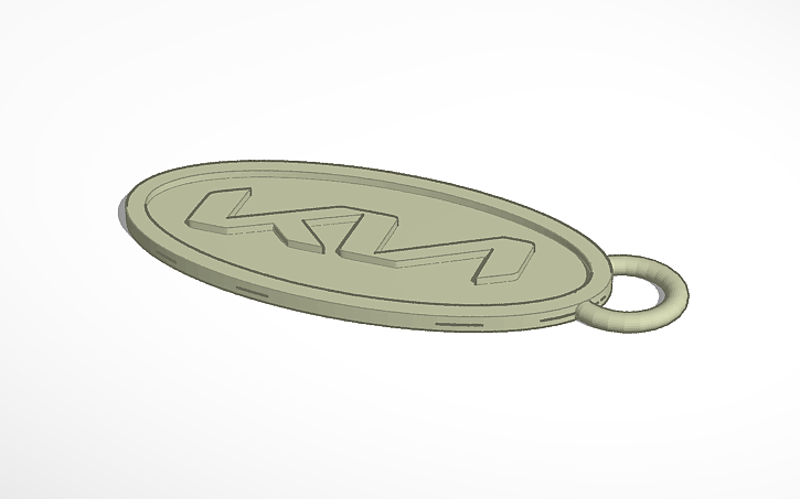 3D design Kia Keyring - Tinkercad