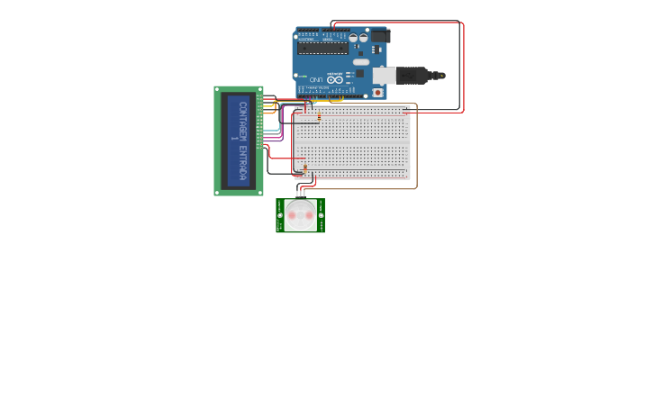 Circuit design PROVA DE ARDUINO ATIVIDADE LCD SENSOR | Tinkercad