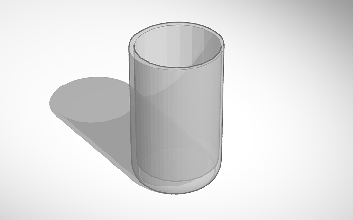 3D design glass - Tinkercad