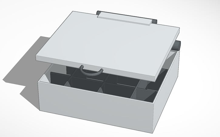 3D design Box (Openable) - Tinkercad