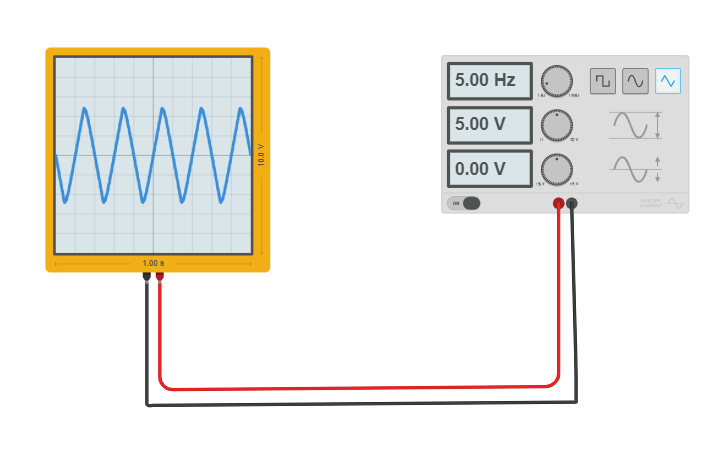 Circuit design wave generation - Tinkercad